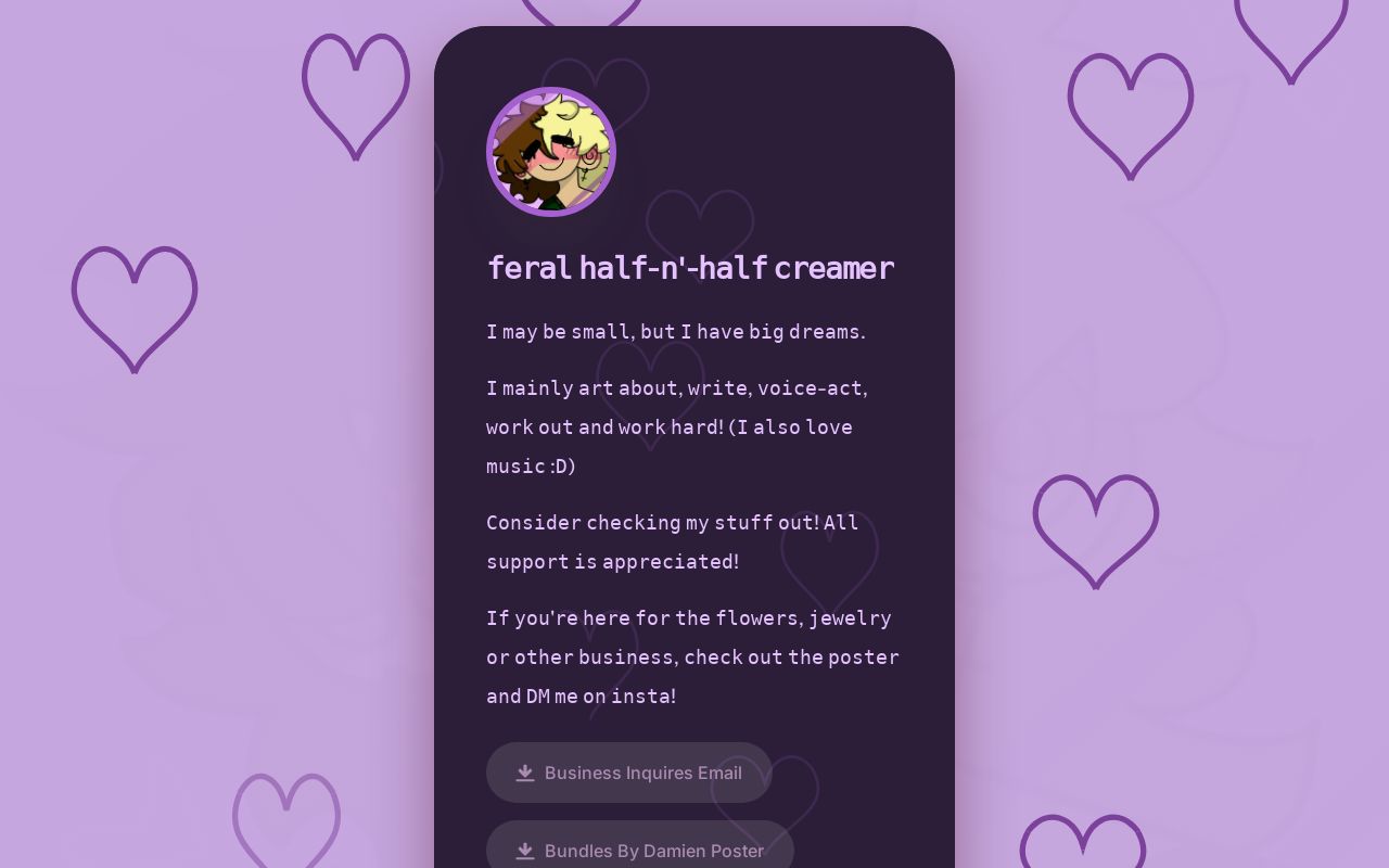 feral half n half creamer